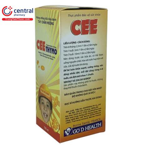 Thuốc Cee Thymo 120ml Tăng Cường Miễn Dịch Cho Cơ Thể Khoẻ Mạnh