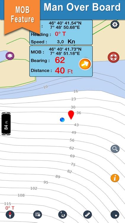 Saginaw Bay Gps Offline Nautical Chart For Boaters By Seawellsoft