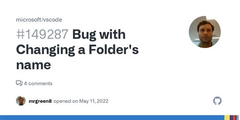 Bug With Changing A Folder S Name Issue Microsoft Vscode GitHub