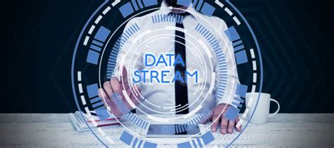 Handwriting Text Data Stream Business Showcase Sequence Of Digitally