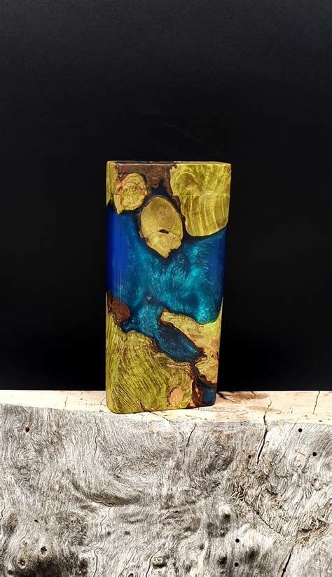 Case For Dynavap Cottonwood Resin Hybrid Luminescent Dovetail Woodwork