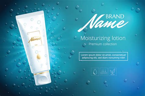 광고 카탈로그 잡지에 대 한 미용 제품에 대 한 포스터 화장품 패키지의 벡터 디자인입니다 보습 크림 젤 비타민 바디 로션 고립 된 개체와 벡터 일러스트 레이 션 0명에 대한