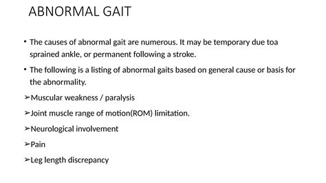 Gait And Its Different Types Autosaved Pptx
