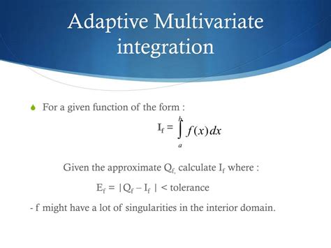 Ppt Multivariate Numerical Integration Powerpoint Presentation Free