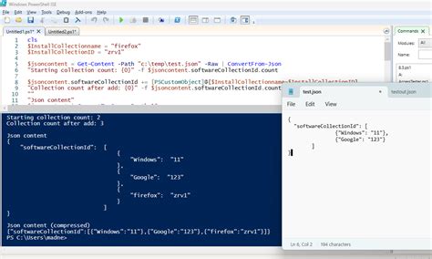 Powershell Code Indentation Issue While Updating Json In Git