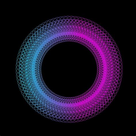 Premium Vector Spirograph Radial Abstract Lines Geometric Background
