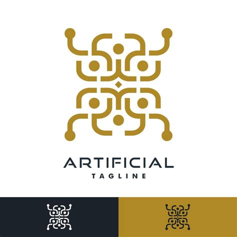 Ethnic Ai Circuit Logo A Fusion Of Modern And Traditional Concept