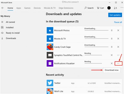 How To Download Now Pending App In Queue In Microsoft Store On Windows
