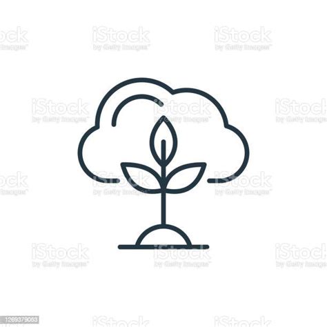 흰색 배경에서 격리된 클라우드 벡터 아이콘입니다 웹 사이트 디자인 및 모바일 앱 개발을 위한 개요 씬 라인 클라우드 아이콘 얇은 선 구름 윤곽선 아이콘 벡터 그림입니다 공유