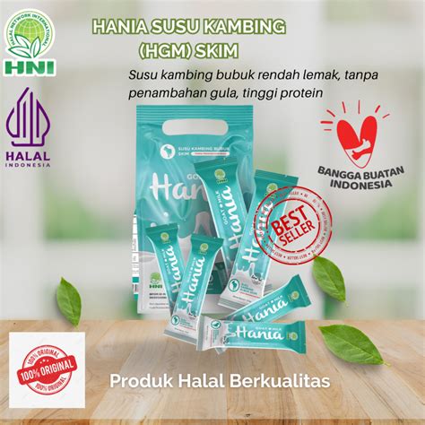 Jual HANIA SUSU KAMBING HGM SKIM HNI HPAI Susu Kambing Bubuk Rendah