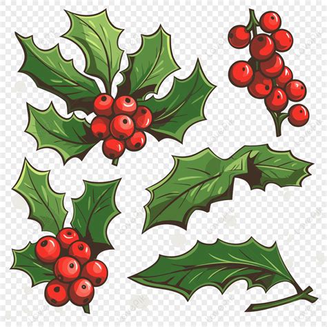 홀리 베리 벡터클립 아트만화상표 Png 일러스트 무료 다운로드 Lovepik