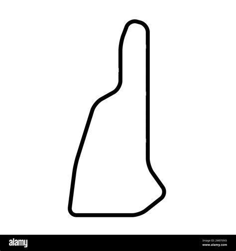 New Hampshire State Of United States Of America Usa Simplified Thick
