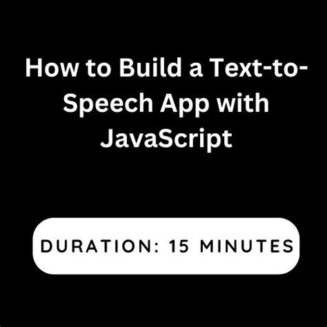 how to build a text to speech app with javascript chrisofficial