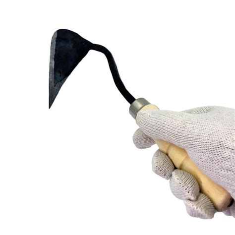 Gardening Hoe Small Wooden Handle Crooked Triangul Grandado