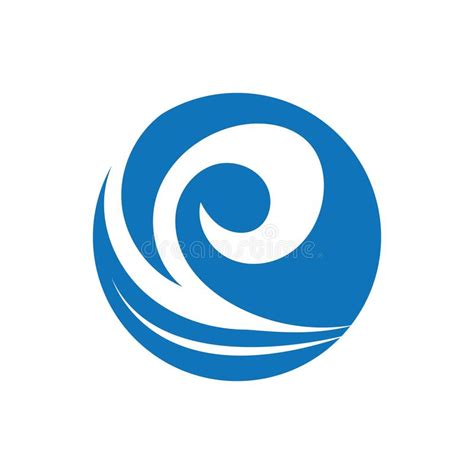 Ocean Wave Logo Vector Illustration Design Template Vector Stock
