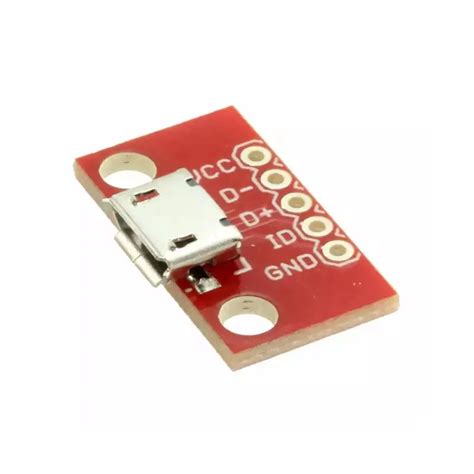microb usb breakout board bob 12035 usb micro b in integrated circuits