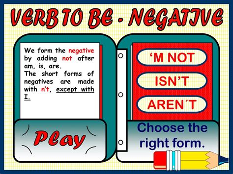 Ppt Verb To Be Negative Powerpoint Presentation Free Download Id