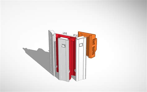 3d Design Nerf Rail Split Tinkercad