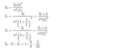 The Ratio Of Intensities Of Consecutive Maxima In The Diffraction Pattern Due To A Single