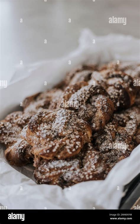 Freshly Baked Buns Stock Photo Alamy