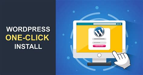 wordpress one click install how to use one click installations