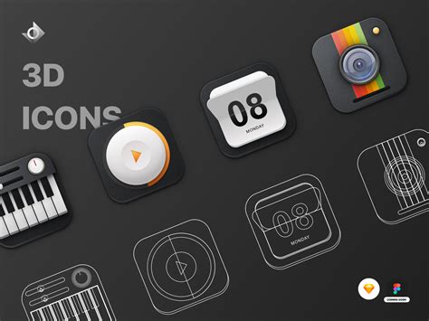 3d Skeuomorphic Icons Premium Pack By Richard Ux On Dribbble
