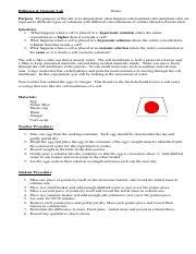 Diffusion Osmosis Lab Understanding Cellular Responses To Course Hero