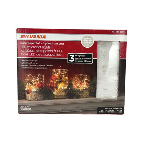 Sylvania Battery Operated Led Microdot Lights Warm White Canadawide