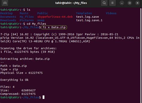 How To Unzip A Zip File From The Ubuntu Terminal Liberian Geek