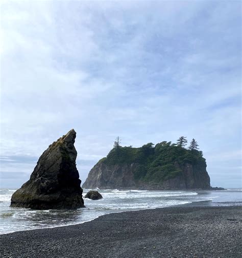 Sea Stacks At Ruby Beach Olympic National Park OC 2436x1125 R