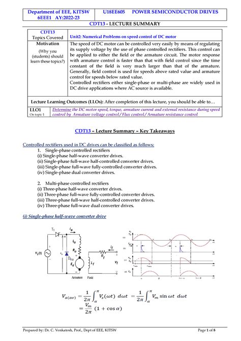 Psd Cdt13 Summary 6eee1 Cvs 2022 23 6eee1 Ay2022 Cdt13 Lecture