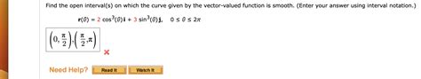 Solved Find The Open Intervals On Which The Curve Given By