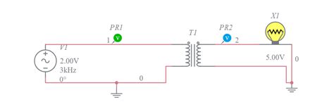 Transformer Multisim Live