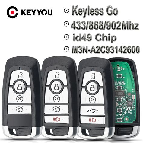 Keyyou 포드 엣지 퓨전 익스페디션 익스플로러 머스탱 M3n A2c93142600 자동 티몬