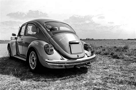 Grayscale Photo Of Volkswagen Beetle Coupe Free Photos Uihere