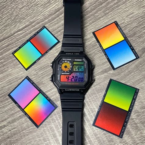 Casio Ae 1200 Gradient Filter Screen Etsy