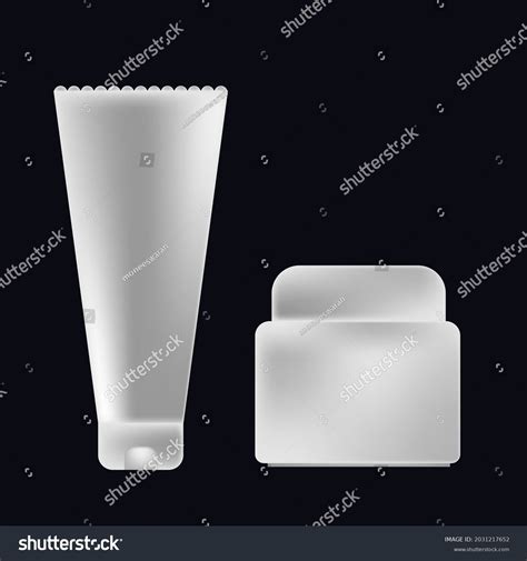 Mockup Design Two Different Materials Stock Vector Royalty Free