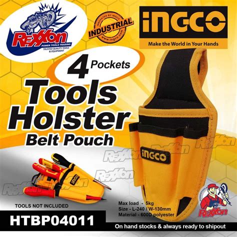 Ingco Tools Bag With 4pcs Pockets 4 Pockets Tools Holster Belt Pouch