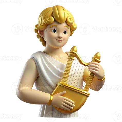 Wonderful Artistic A Radiant Apollo With A Lyre Playing A Melody
