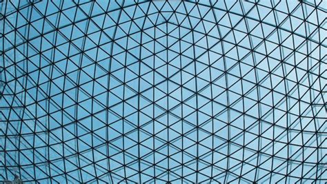 Premium Photo Texture Ceiling Triangles Of A Glass Dome Behind The