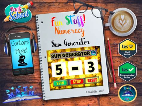 Back To School Numeracy Maths Sum Generator Teaching Resources