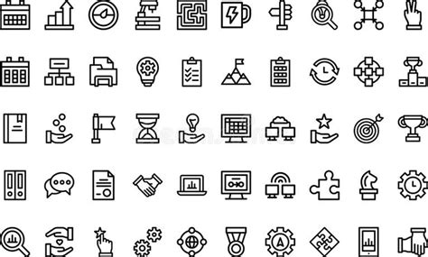 Work Productivity Icons High Quality Vector Icons Collection With