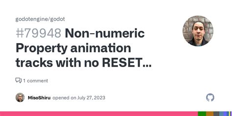 non numeric property animation tracks with no reset track and