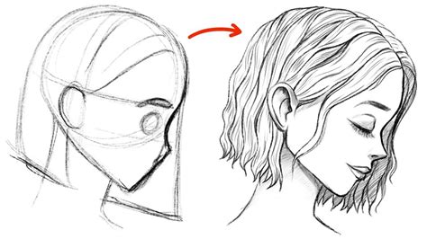 How To Draw A Side View Step By Step Tutorial Girl Side Face Procreateart Illustration