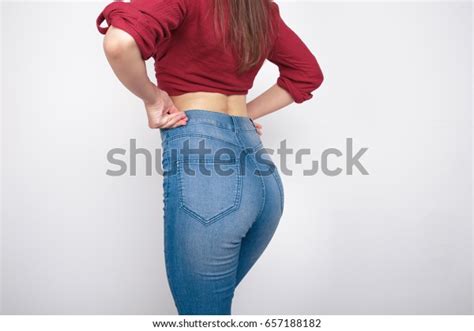 Juicy Big Ass Girl Tight Jeans Foto De Stock Editar Ahora 657188182