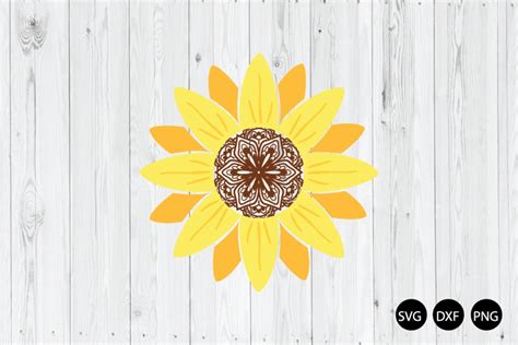 Sunflower Mandala Svg Mandala Svg 542838 Cut Files Design Bundles
