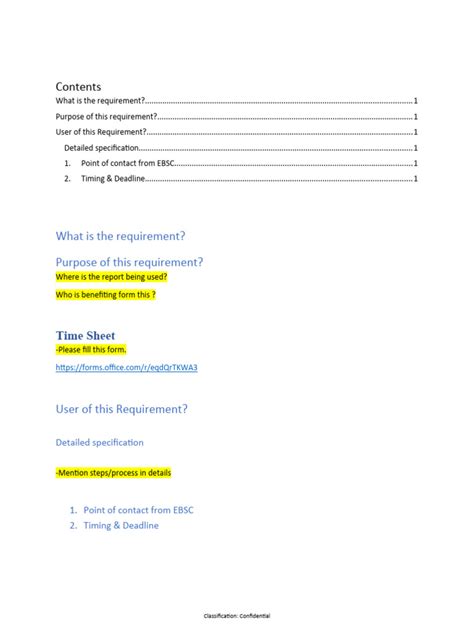 Function Specification Template Pdf