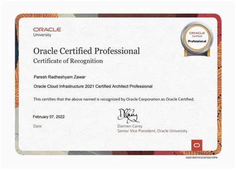 Oracle Cloud Infrastructure 2021 Architect Associate Ppt