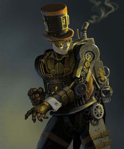 Steampunk Clockwork Robot