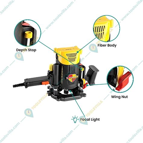 Sharp Gold 12 Mm Storm Router 1350w 23000 Rpm